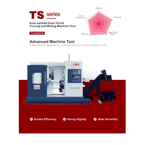 Quality Powerful Multi Spindle Cnc Vertical Turret Lathe With Back Spindle for sale