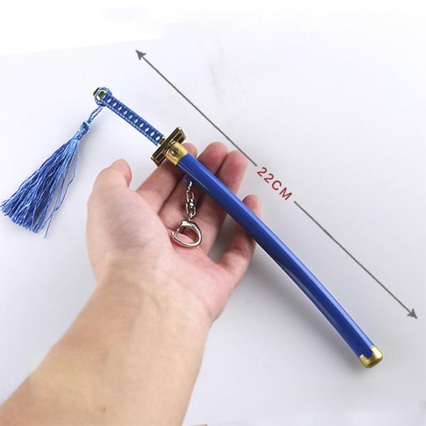 Quality Bleach Kuchiki Byakuya Senbonsakura Anime Sword Keychains Custom Size for sale