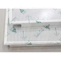 Quality Interior Aluminum Acoustic Ceiling Tiles / False Ceiling Grid for Office , Film for sale