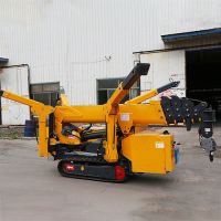 Quality 3 Ton Assembly Wireless Remote Control Elevator Crawler Cranes 12v 45AH Spider Crane for sale