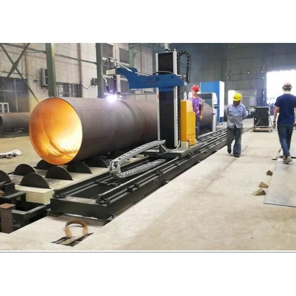 Quality Roller Bed CNC Plasma Tube Cutter With 200 Plasma Power Source for sale