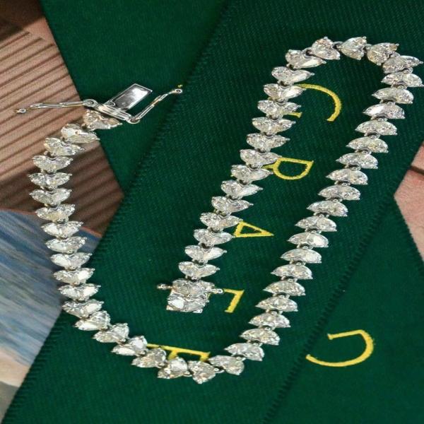 Quality 18K Customizable Tennis Bracelet with Lab Grown Diamond and Full Diamond Water for sale