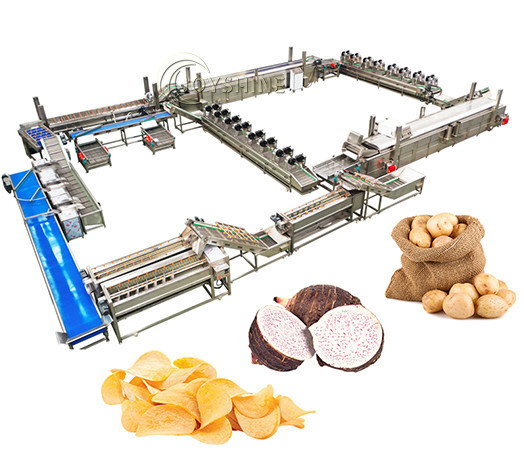 Quality Potato Chips Thickness 1-2mm French Fries Production Line for Frozen Fries for sale