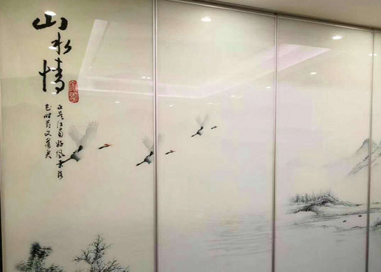 Quality Exquisite Appearance Digital Printing On Glass Size Custom For Home Decoration for sale