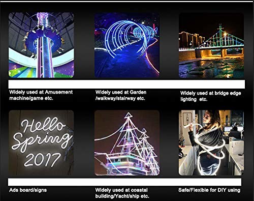 Quality Extra Thin Led Neon Flex Rope Light High Brightness Horizontally Bending for sale