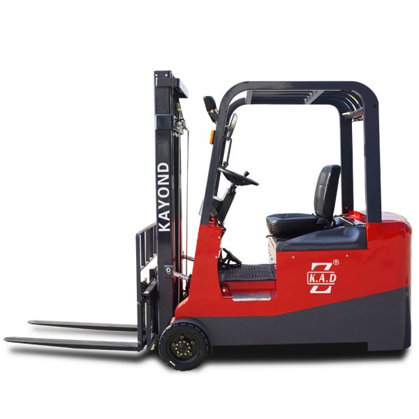 Quality AC Motor 3 Wheel Electric Forklift 1.5T Electric Walkie Stacker Single And Double Sided Pallets for sale