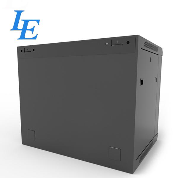 Quality 19 Inch 9u Wall Mounted Ral9004 Rack Enclosure Server Cabinet for sale