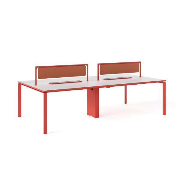 Quality FLEX Modern 4 Person Workstation With Generous Face To Face Design Ample Workspace for sale