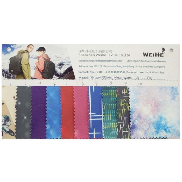 Quality 600D Printed Polyester Fabric for sale