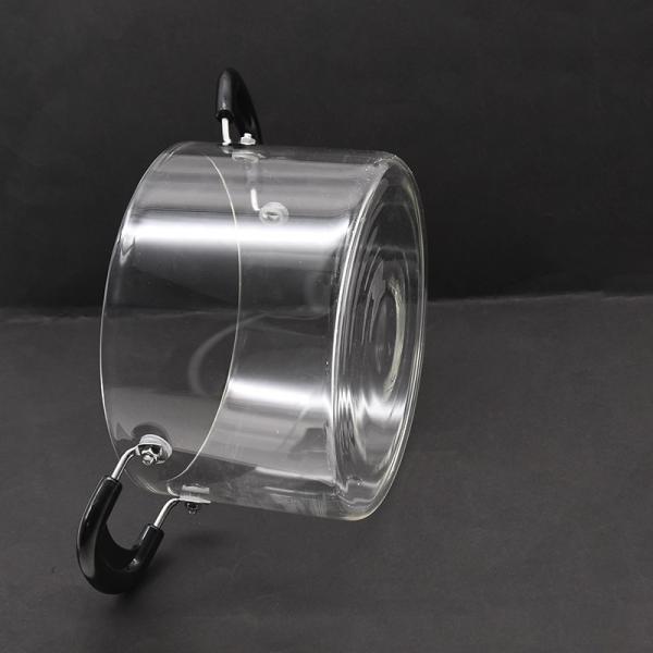 Quality Microwave Heating Transparent Borosilicate Glass Soup Pot for sale