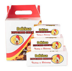 Quality Takeaway Customized Food Packaging Box Recyclable Fried Chicken Box SGS for sale