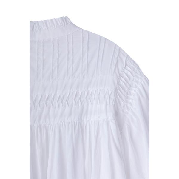 Quality GOTS certificate Drapy Organic Cotton Blouse for women for sale