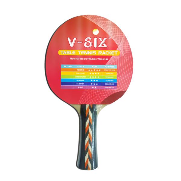 Quality Linden Wood 6mm Table Tennis Bats , Good Ping Pong Paddles With Orange Sponge 1 for sale