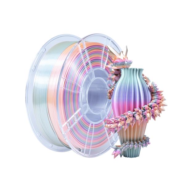 Quality PLA+ Filament Candy PLA+ Silk Rainbow 1.75mm 3D Printer Filament for sale