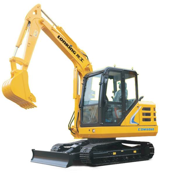 Quality 36.8KW 6Ton Used Mini Excavator 0.23m³ Earthmoving Lonking Digger for sale