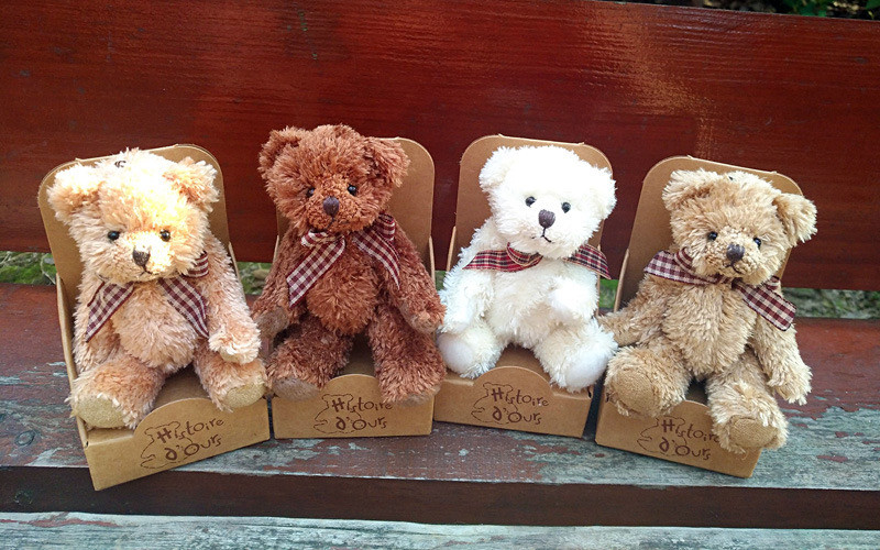 Teddy Bear Plush Joint Plush Bear Doll Key Chain Stuffed Animal Toys