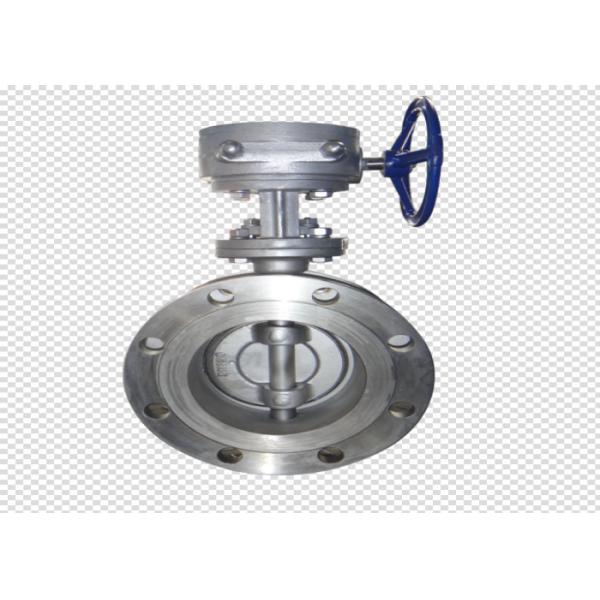 Quality Triple Eccentric Flanged Butterfly Valve CF8 Stainless Steel Hard Seal for sale