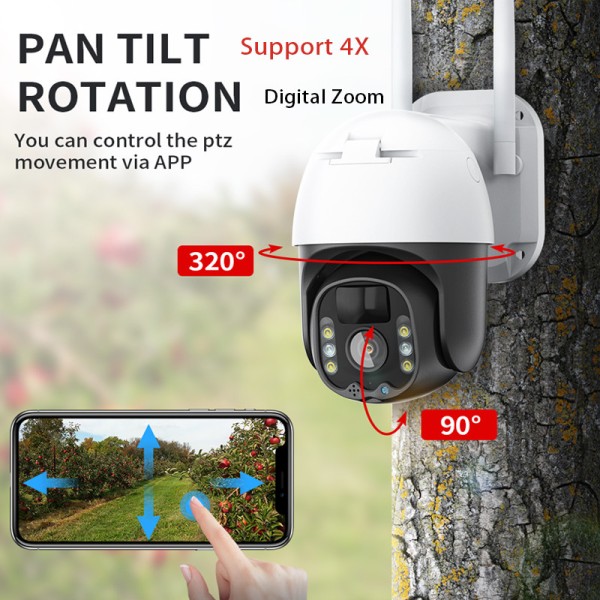 Quality Compact Lightweight 4G Solar Security Camera Remote Photovoltaic for sale