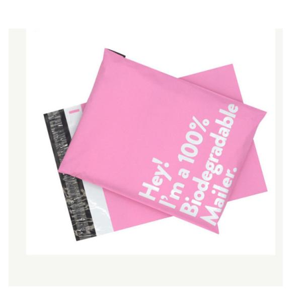Quality Matte Black Pink 100% Biodegradable Mailer Bags Cartoon Children Gift Envelope for sale