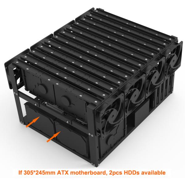 Quality 24 Bays Mining Rig Storage Miner Chassis Open Air New Design For Hard Drive Coin for sale