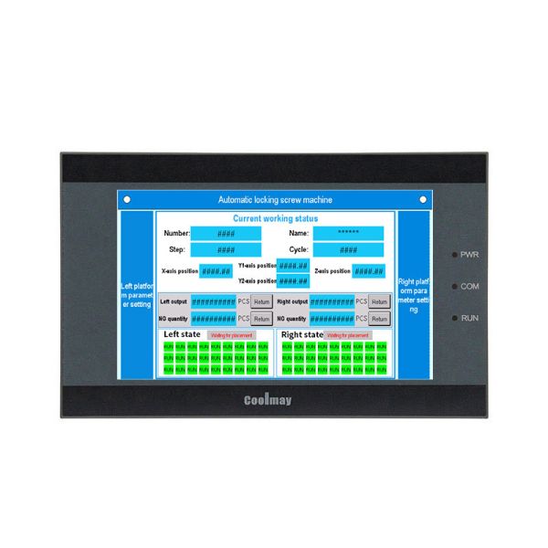 5" TFT Modbus HMI Touch Screen 300cd/M2 High Brightness 4 Wire ...