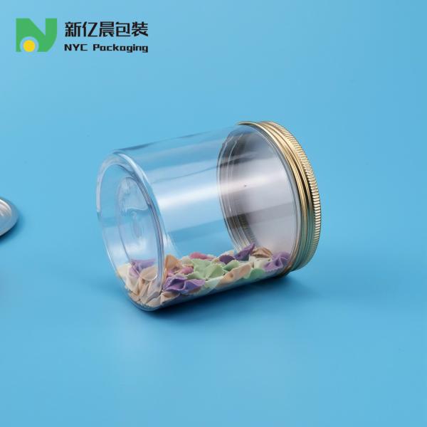 Quality Customize 150M 180ml 200ml Clear Plastic Food Jars With Lids for sale
