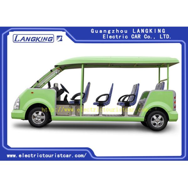 Quality Capacious 11 Seats Green Electric Shuttle Car Resort Vehicles High Performance for sale