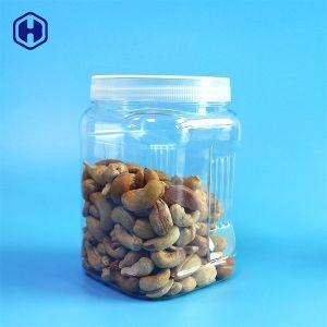 Quality Non Spill Plastic Container Screw Lid BPA Free Plastic Food Cans for sale