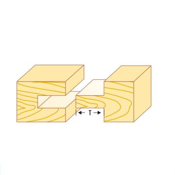 Quality Exquisite industrial tools 2 Pcs TCT Router Bit Set Tongue And Groove Router for sale