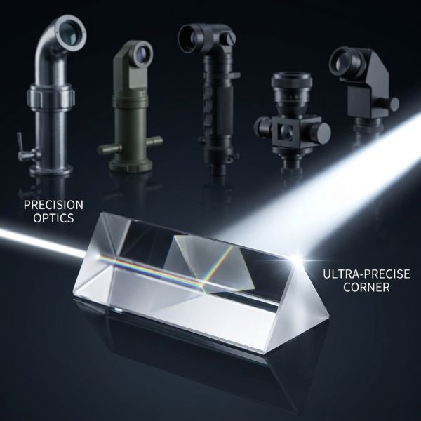 Quality Rainbow Cube Total Station Pole Prism Shape Customizable Optical Right Angle for sale