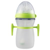 Quality Latex Free 9oz Baby Silicone Feeding Bottle Silicone Infant Bottle Feeding With for sale
