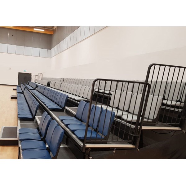 Quality Power Operated Telescopic Seating Systems Wall Attached Unit For Multisport Venues for sale