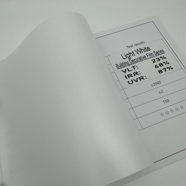 Quality Light White Solar Control Window Film 2 mil 95.9% UVR for sale