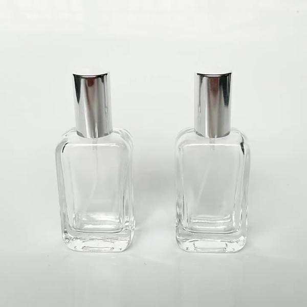 Quality Factory Wholesale New Empty Oil Perfume Spray Bottle Luxury 30ml 50ml 100ml Clear Square for sale