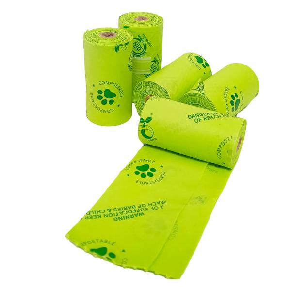 Quality Biodegradable Compostable Degradable Dog Poop Bag Eco-Friendly Pet Waste for sale