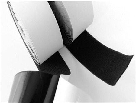 Quality 30MM Polyester/Nylon Hook and Loop Adhesive Tape with Strong Rubber Adhesive for sale