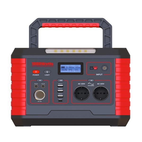 Quality OEM 1000 Watt Portable Power Station TYPE-C Output QC3.0 18W For Fast Charging for sale