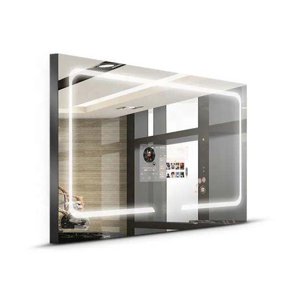 Quality 27 Inch LCD Illuminated Touch Screen Smart Mirror Waterproof For Bathroom for sale