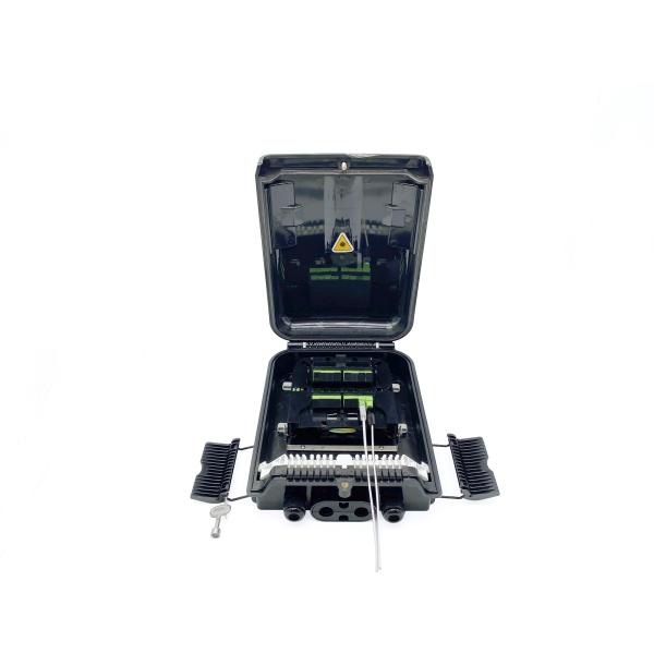 Quality IP65 Mid Span ABS Optical Distribution Box SC 16 Ports Flat Drop Cable Splice for sale