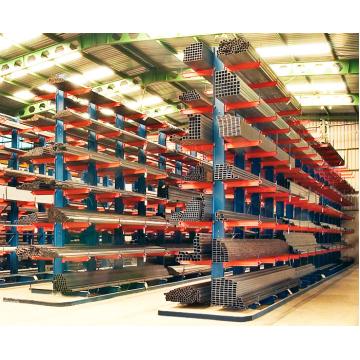 Quality Warehouse Structural Cantilever Shelves , Steel Cantilever Pipe Rack for sale