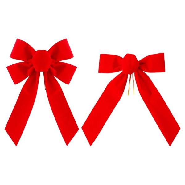 Quality Gift Occasion Beautiful Christmas Velvet Ribbon Bows for Birthday and Party Decor for sale