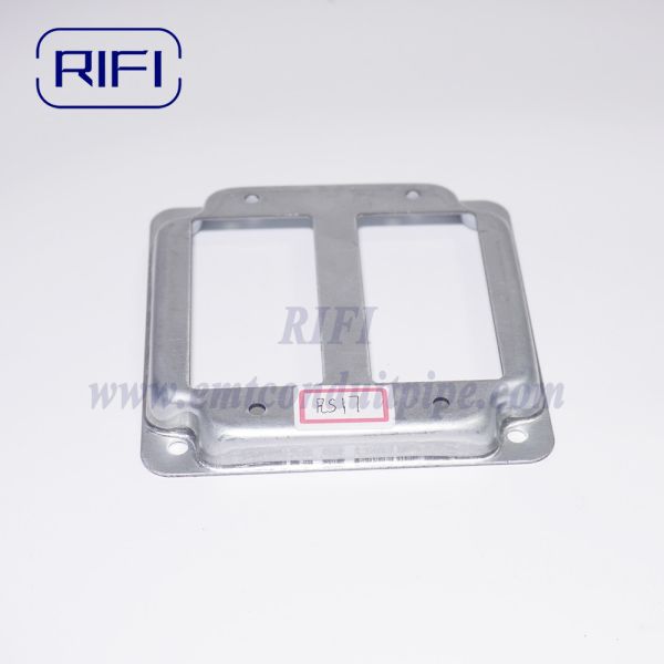 Quality 4" Square Metallic Surface Cover 2 Duplex Receptacle for sale