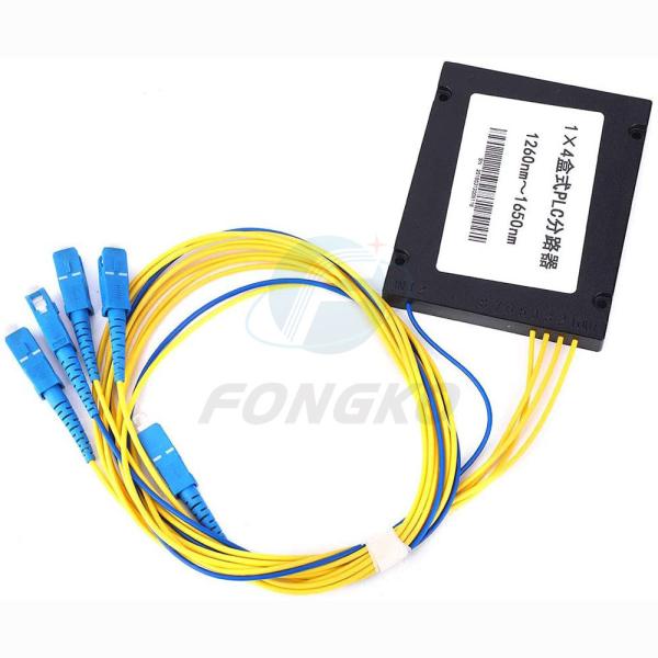 Quality 4 Way SC UPC Plc Optical Fiber Optic Couplers And Splitters 1x4 for sale