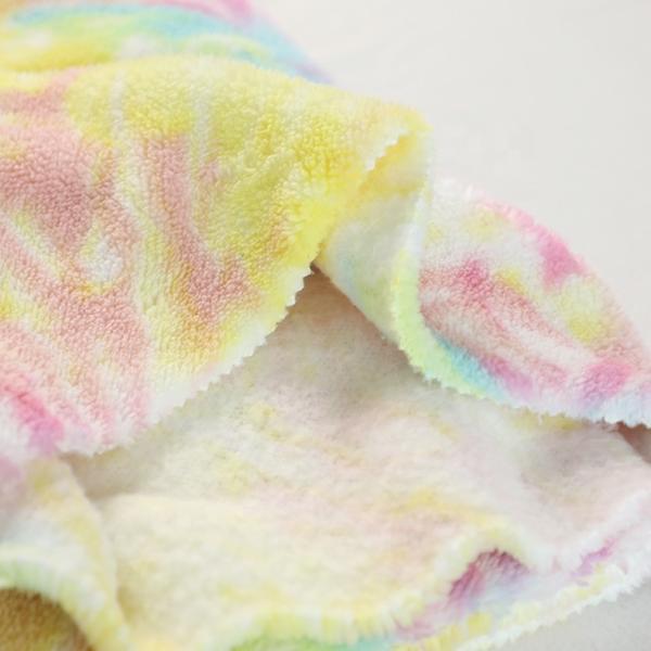 Quality Tie Dyed Rainbow Garment Soft Sherpa Fabric 240gsm 150D for sale