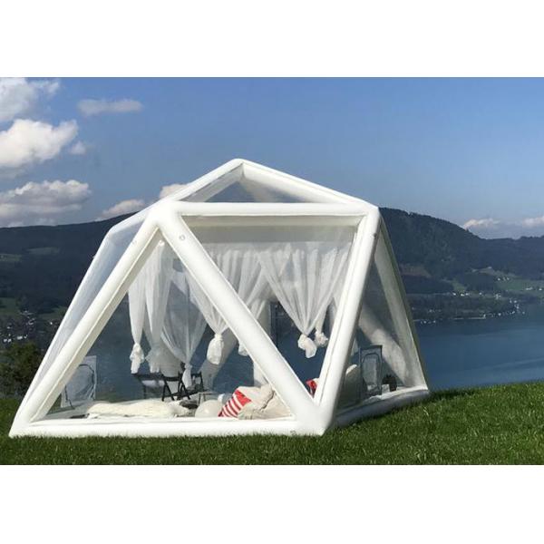 Quality Outdoor Portable Clear Pvc Inflatable Camping Tent With Airtight Frame For for sale