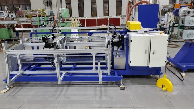 High Speed Double Colors PC LED Tube Light Housing Extrusion Machine , 4-6m/min , Online Punching