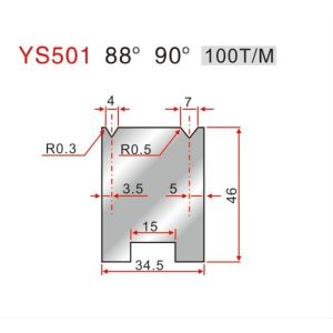 Quality YS501 CNC Press Brake 2V Die For Hydraulic Bending Machine Sheet Press Brake for sale