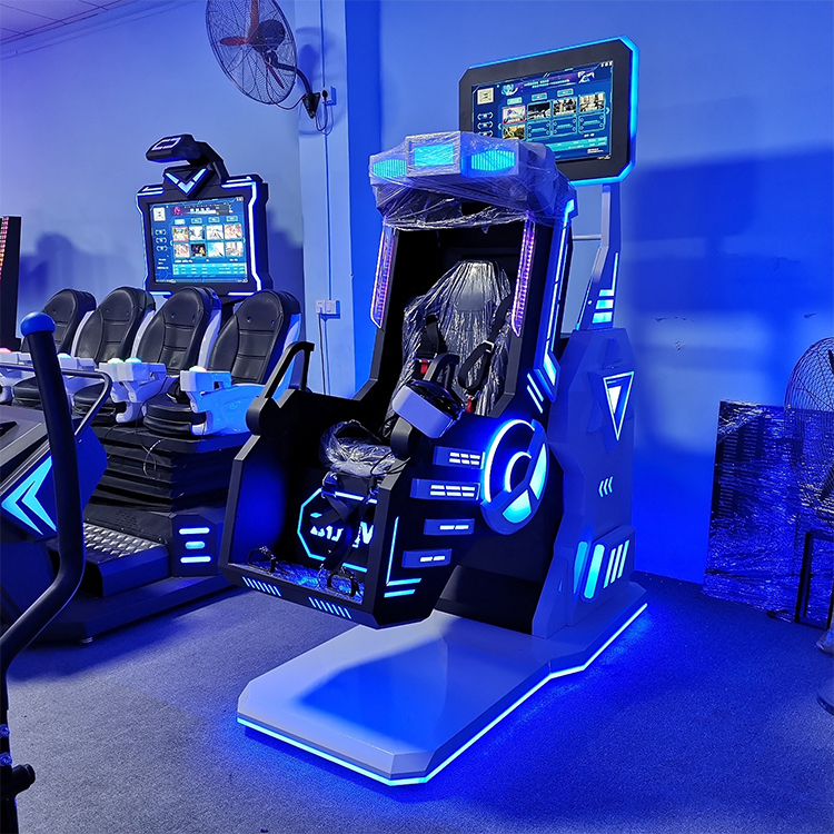 Close-up of Dreamland VR Simulator controls