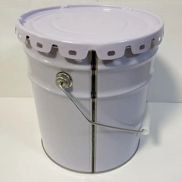 Quality Heavy Duty Corrosion Resistant Metal Paint Bucket And Lid With Metal Handle for sale