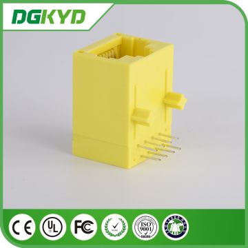 Quality Yellow Color 100 Base - TX Unshielded Rj45 Modular Jack DGKYD111B002IWB1D for sale